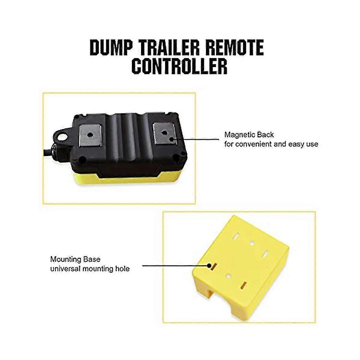 3 Wire Dump Trailer Remote Control Switch for 12V DC Single Acting ...