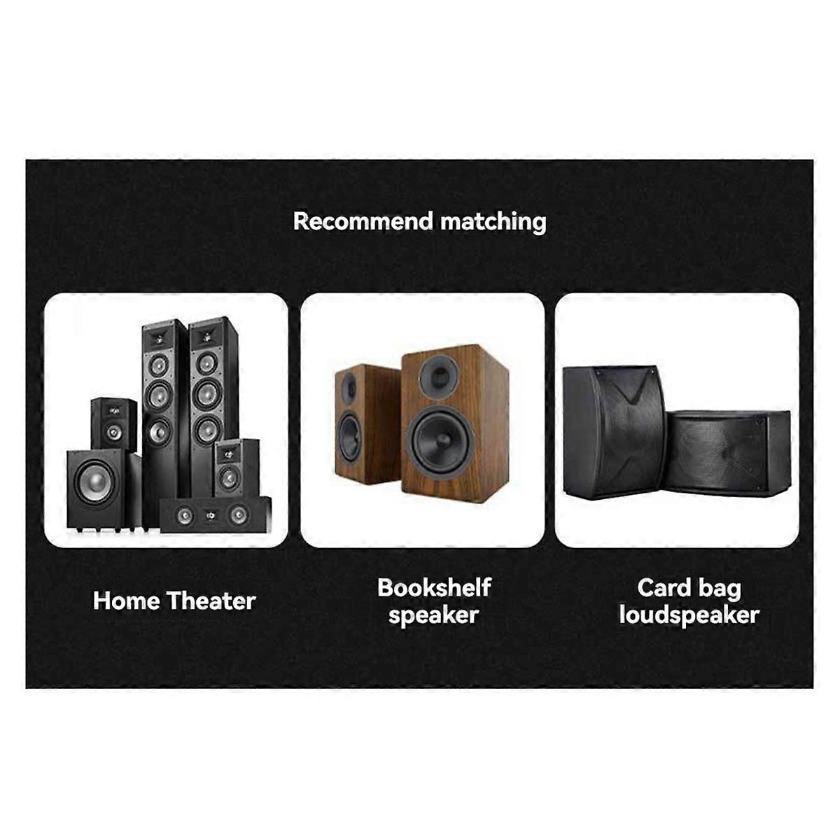 Home Power Amplifier 5.1 Bluetooth Bass Amp HIFI Digital Audio ...