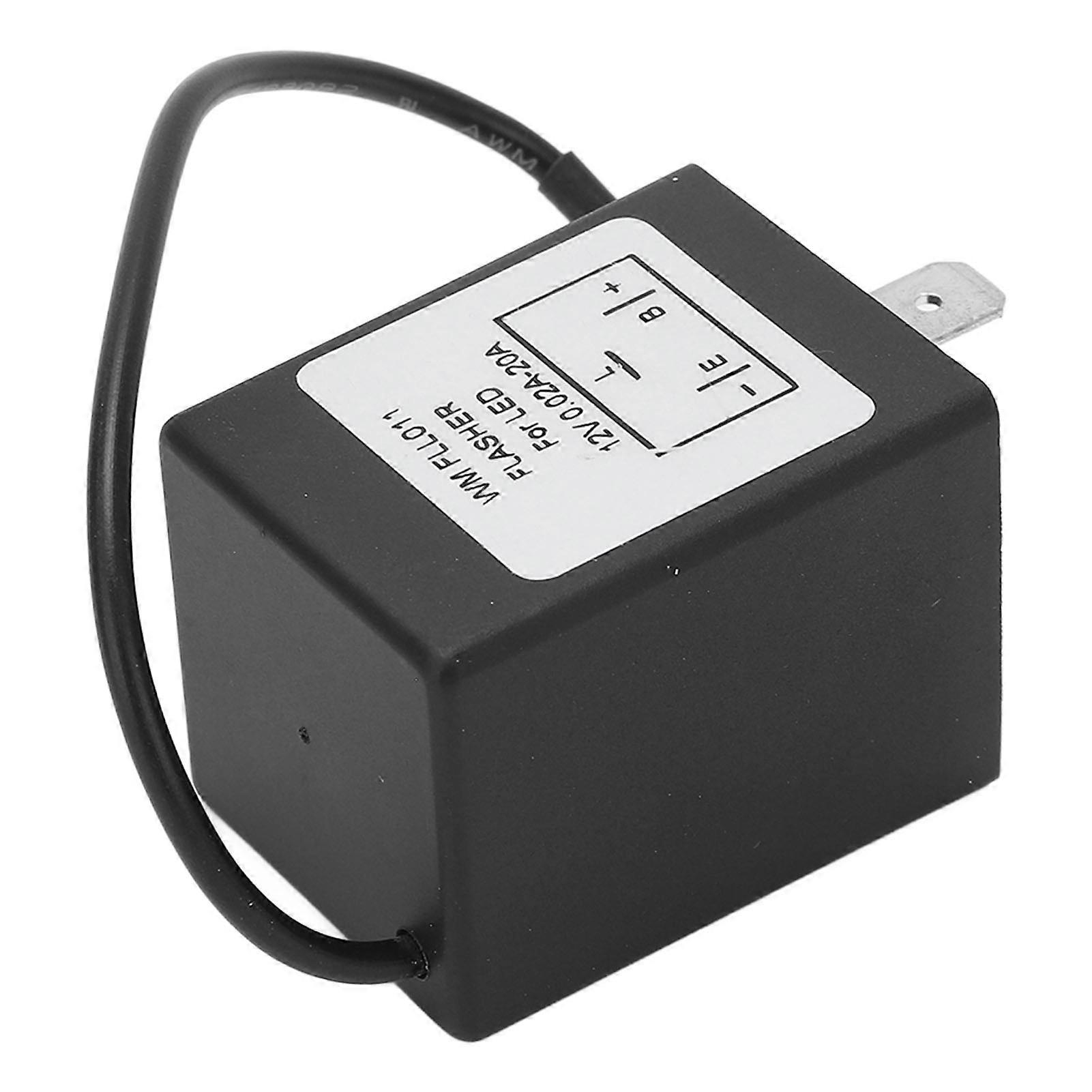 LED Flasher Relay 2 Pin High Power Sturdy Motorcycle Turn Signal ...