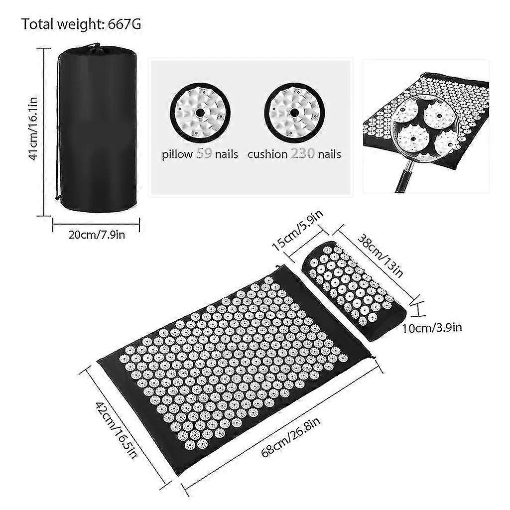 a ressure mat, massage mat, needle mat, shakti, for better circulation ...