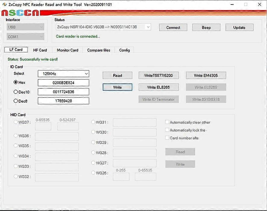 IC/ID Copier Duplicato dual-frequency Reader 125KHZ 13.56MHZ Reader NFC ...