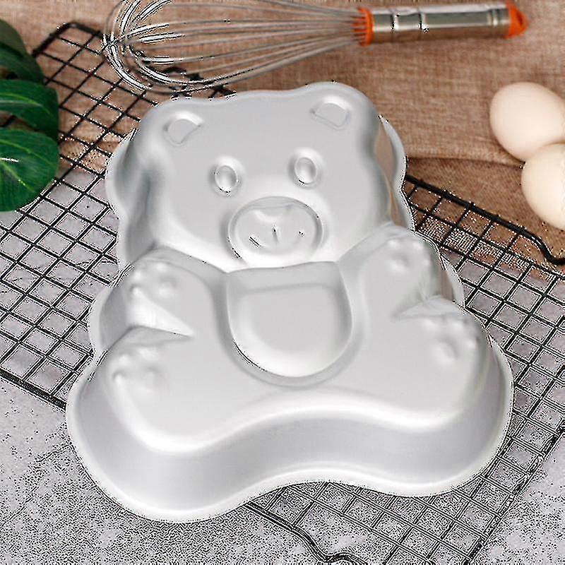 9 Inch Bear Shaped Aluminum 3d Baking Mould Cake Mold Tin Birthday Cake ...