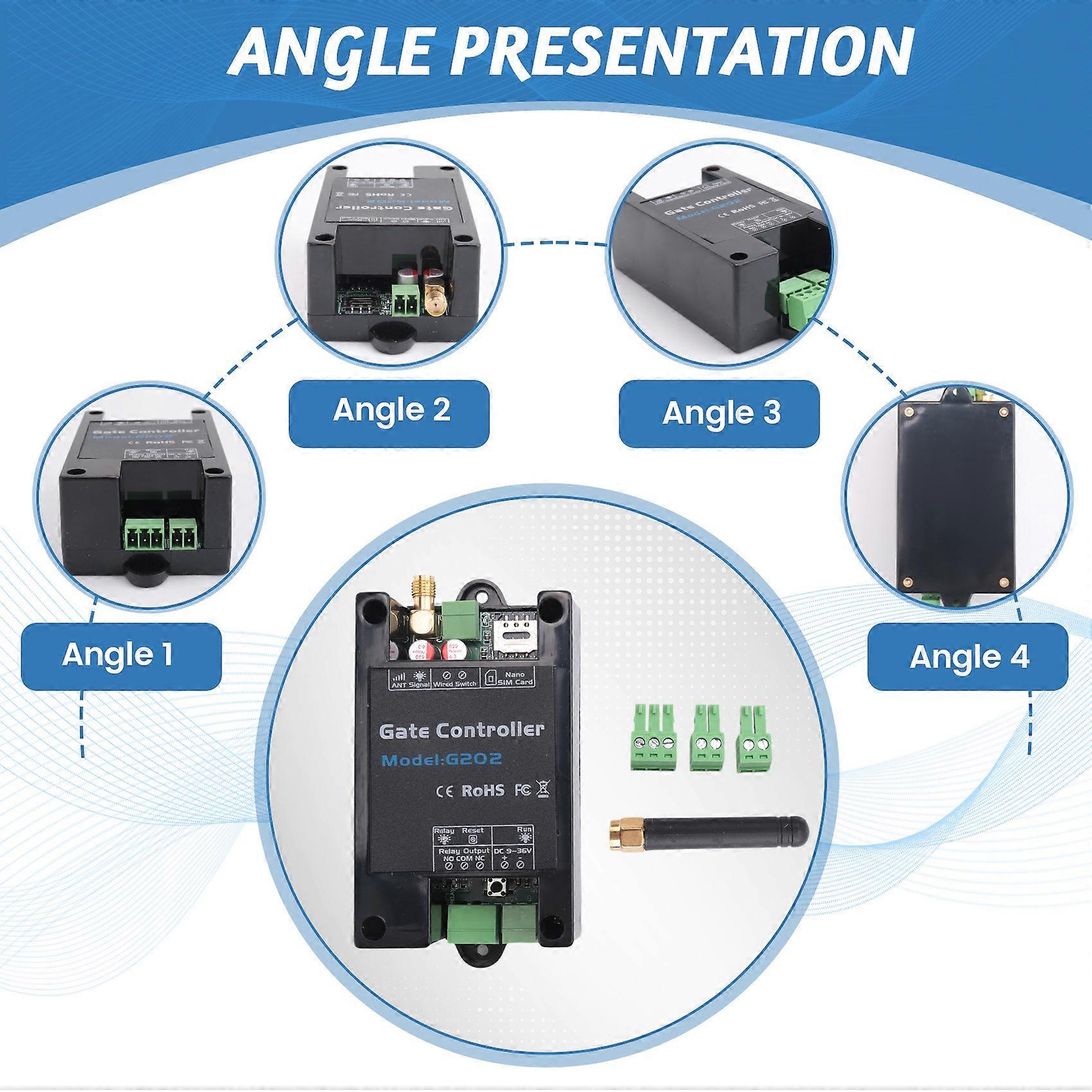 G202 GSM Gate Door Opener 4G Single Relay Switch Mobile Phone Electric ...