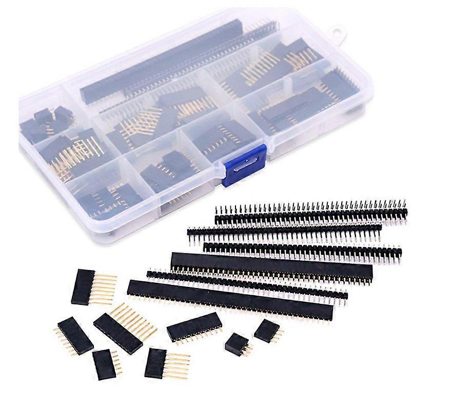 112Pcs 2.54mm Male and Female Pin Header Connector Assortment Kit ...