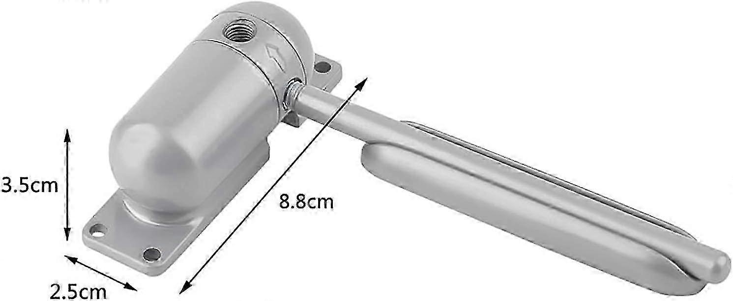 Spring Loaded Door Closer - Adjustable Surface Mount - Automatic Spring ...