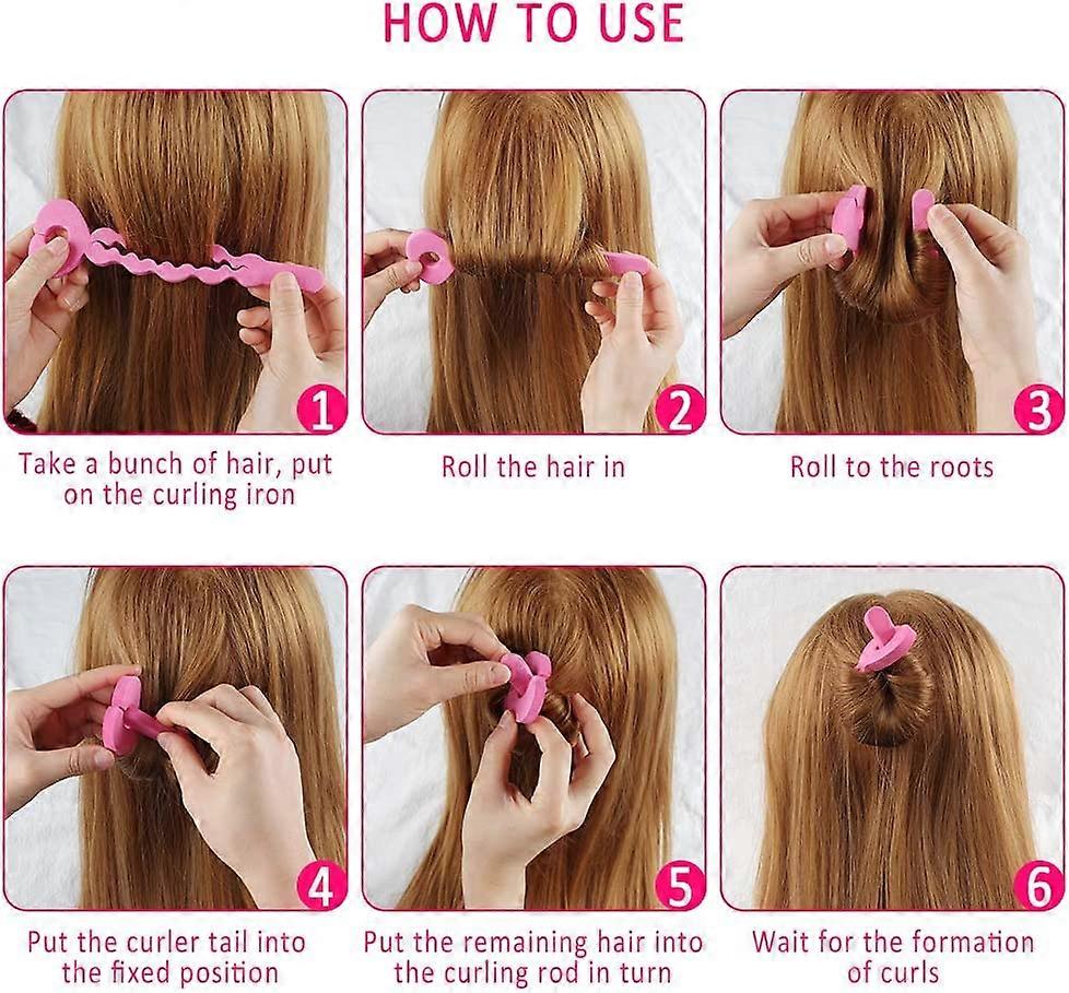 18 PCS Hair Curlers Sponge Hair Rollers Flexible Soft Foam Hair Curlers ...