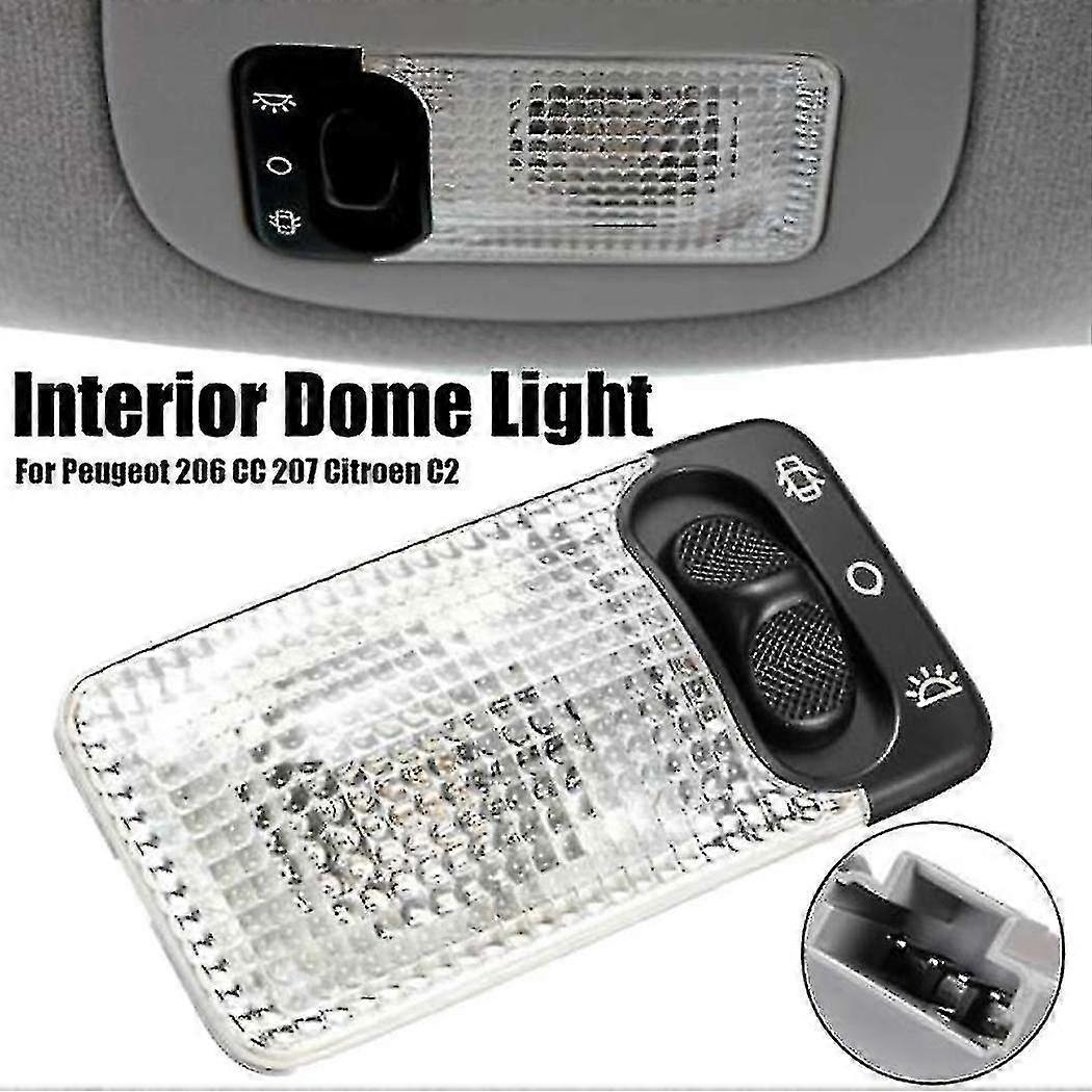 Car Interior Roof Light Dome Reading Light For C1 C2 C3 206 Cc 207 ...