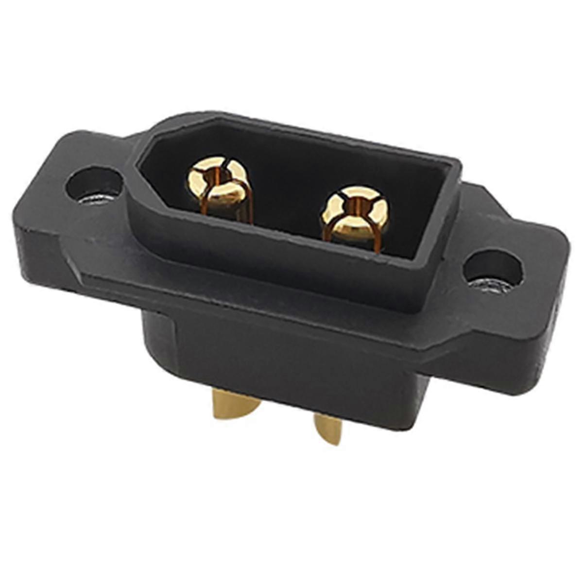 6Pcs Black XT60EW-M XT60 Male Plug Connector Screw Fixed Plate Panel ...