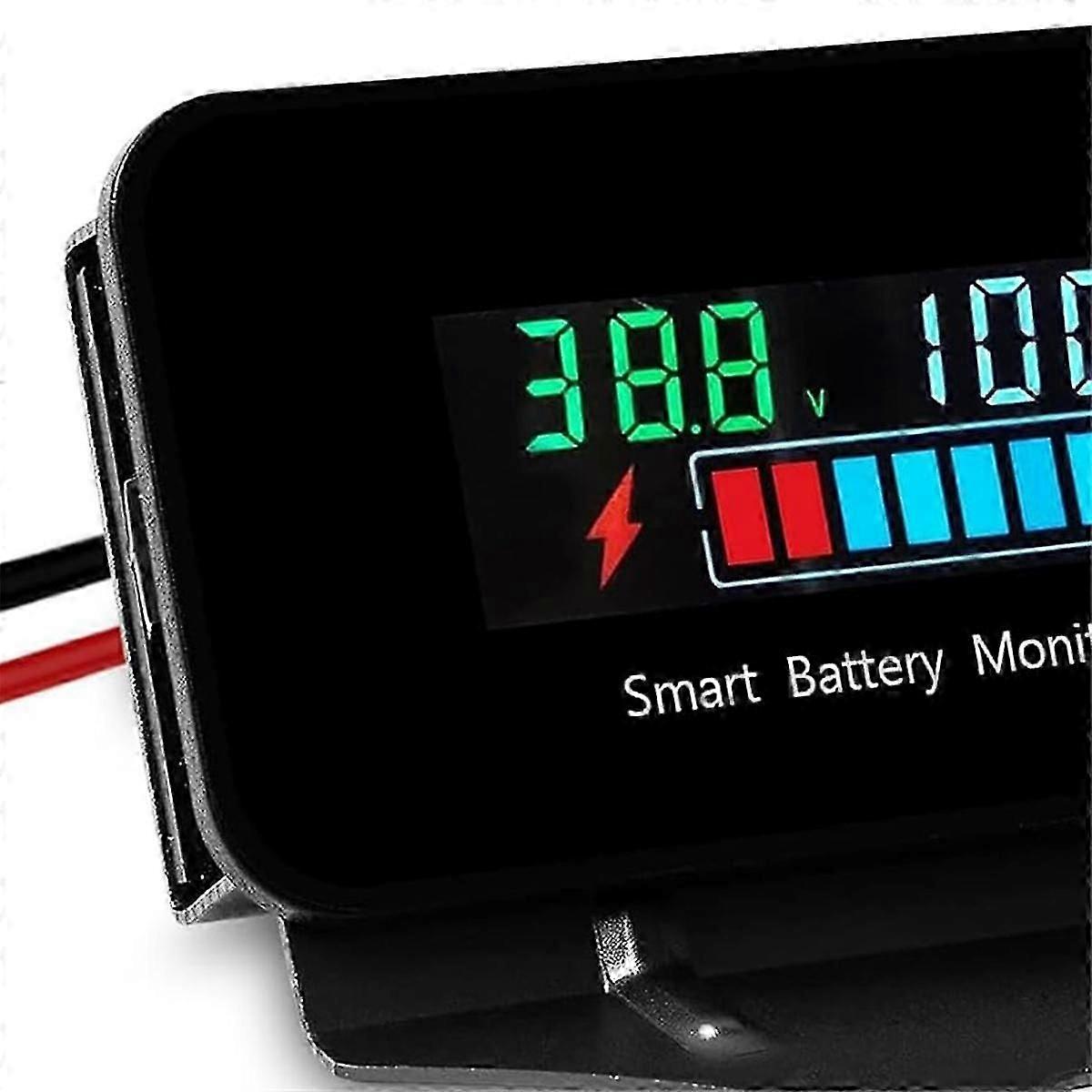 IPX7 Waterproof Battery Monitor with Bracket 7-100V,Car Motorcycle Golf ...