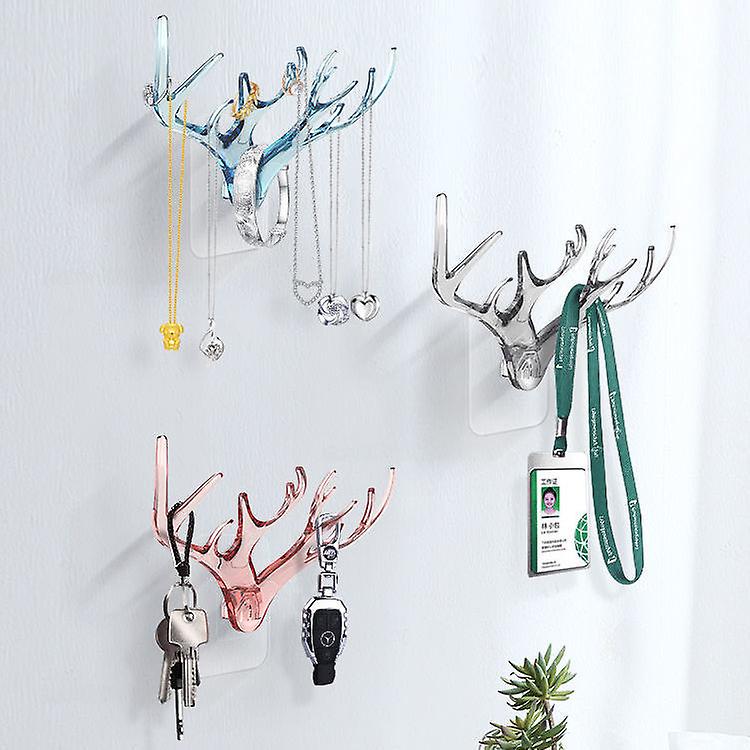 Deer Antler Hook, Key Hook, Wall Sticker Hook, Bathroom Door Hook ...