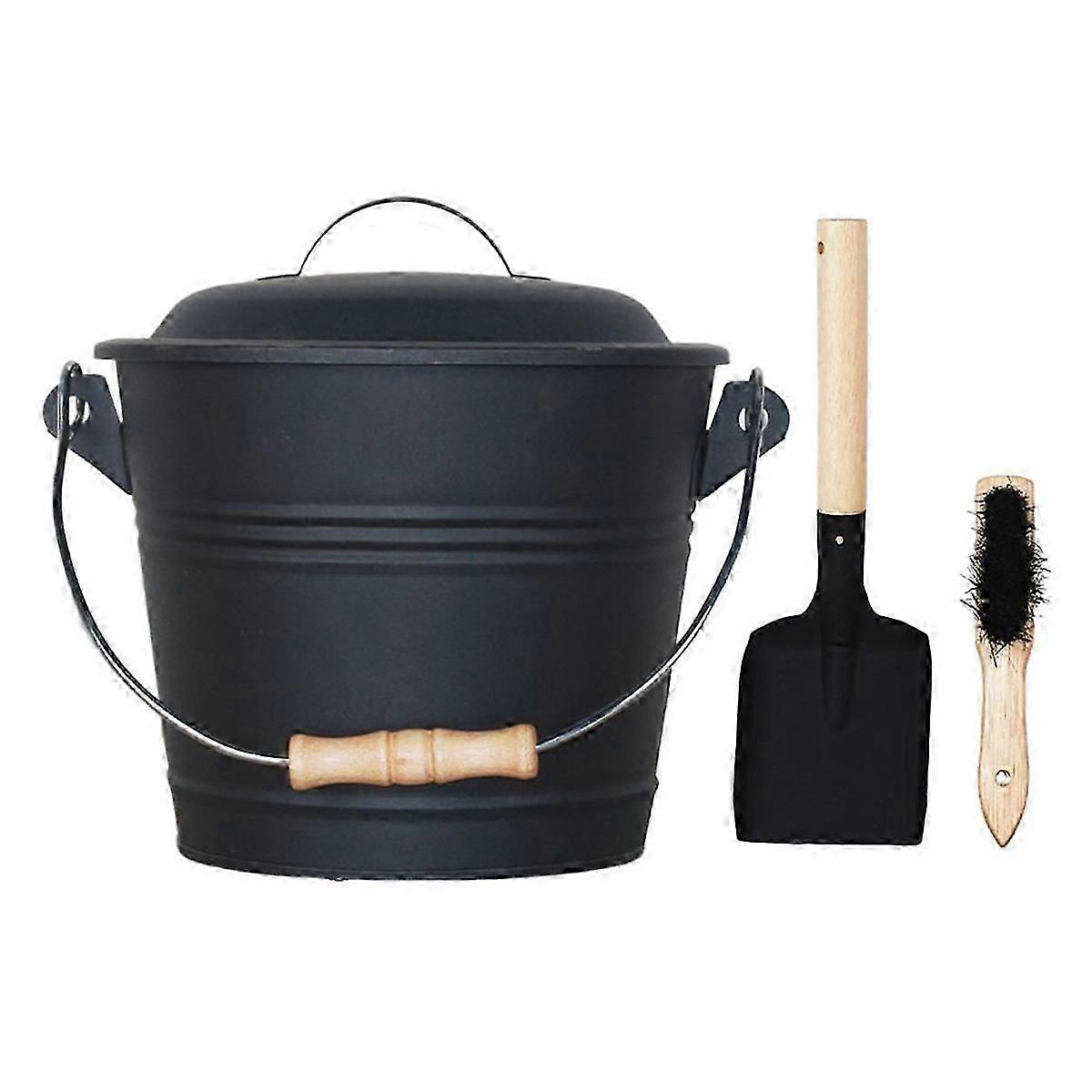 Mini Ash Bucket for Fireplace, Fireplace Ash Bucket Wood Pellets ...