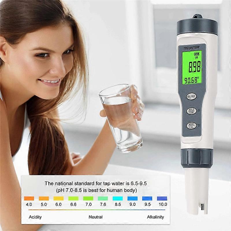 3 in 1 Digital PH Meter for Water, TDS/PH/Temp Meter, Water Tester for ...