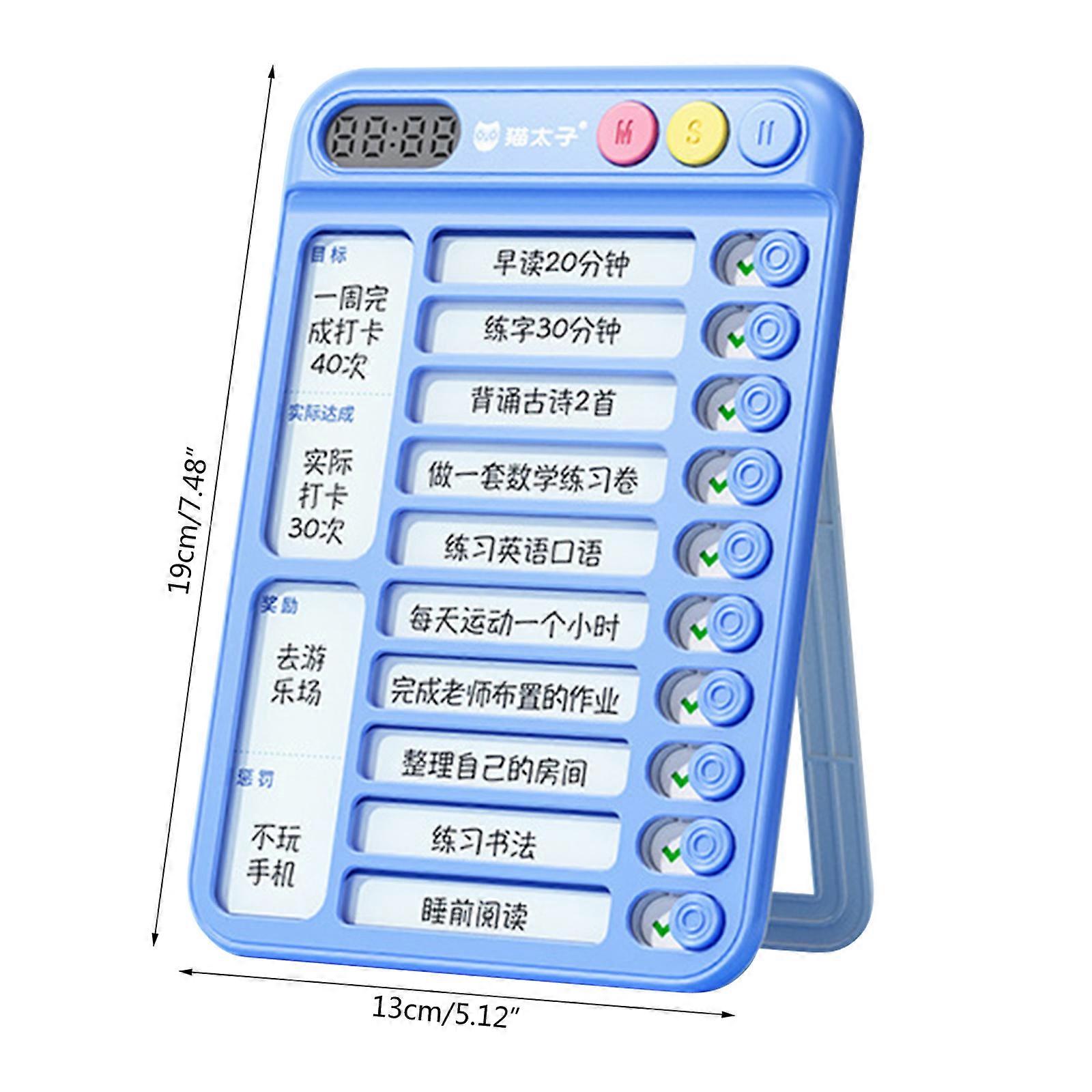 Chores Chart for Kids, Portable Self-Discipline Chores Chart Daily Checklist Board Routine Chart ...