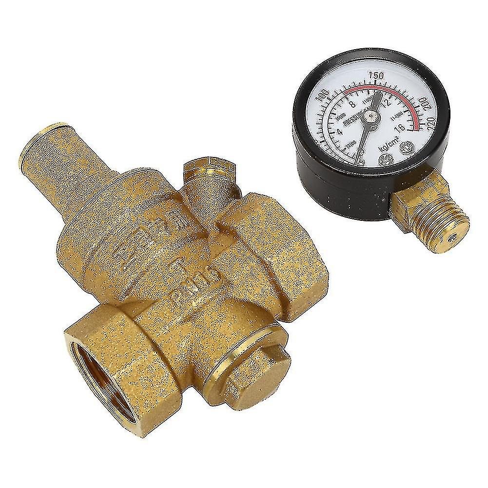 Dn25 Adjustable Water Pressure Reducing Regulator, Brass Water Pressure ...