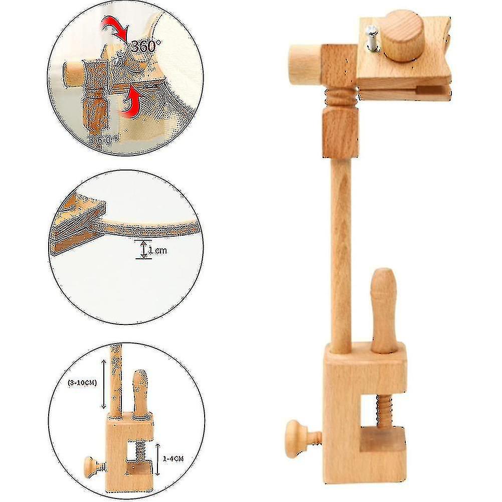 Embroidery Hoop With Clamp,wooden Frame Rack For All Tables Fit Circle ...