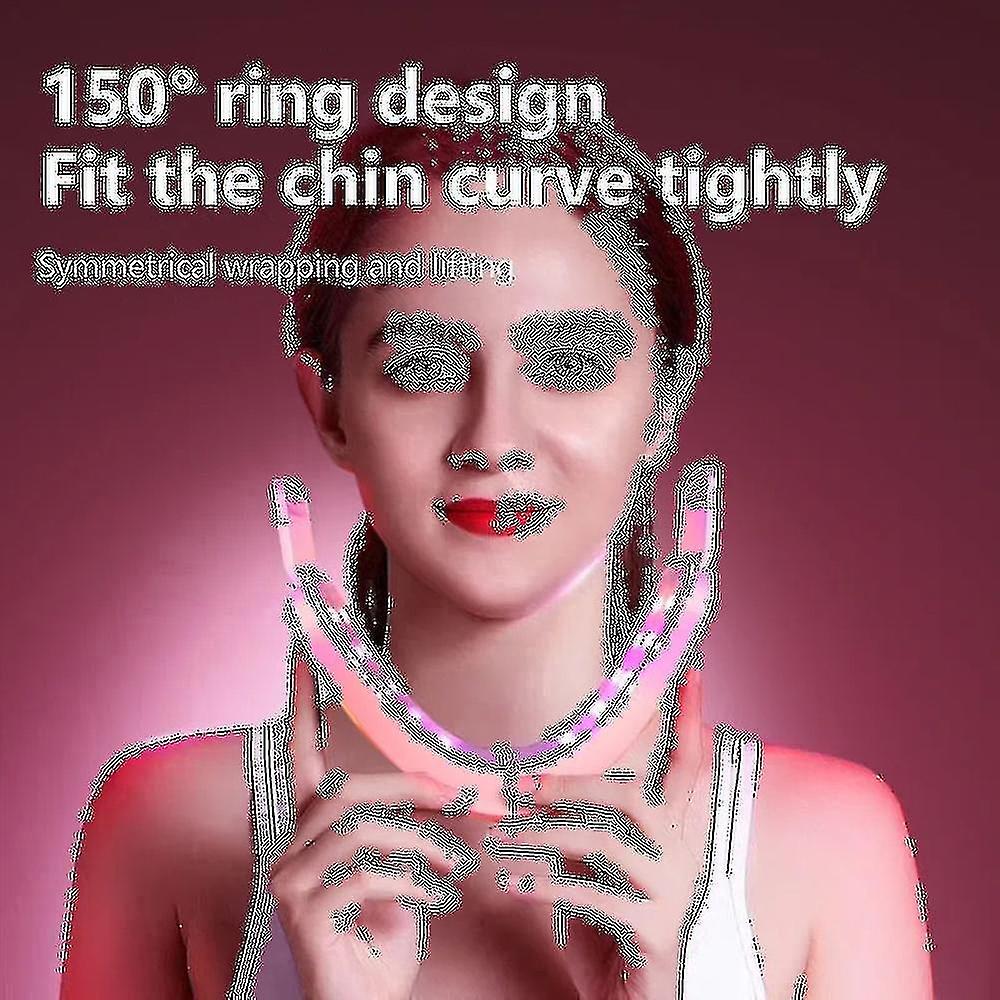 Microcurrent V Shape Face Lift Ems Facial Slimming Massager Double Chin Remover Led Light ...