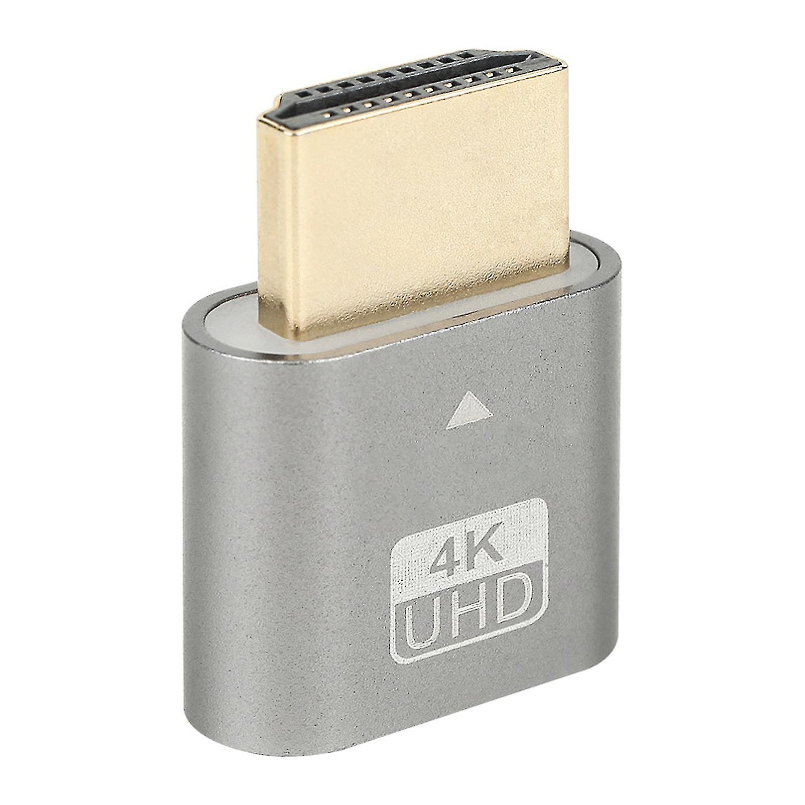 4K HDMI-compatible Dummy Plug Virtual Monitor Display Emulator Headless ...