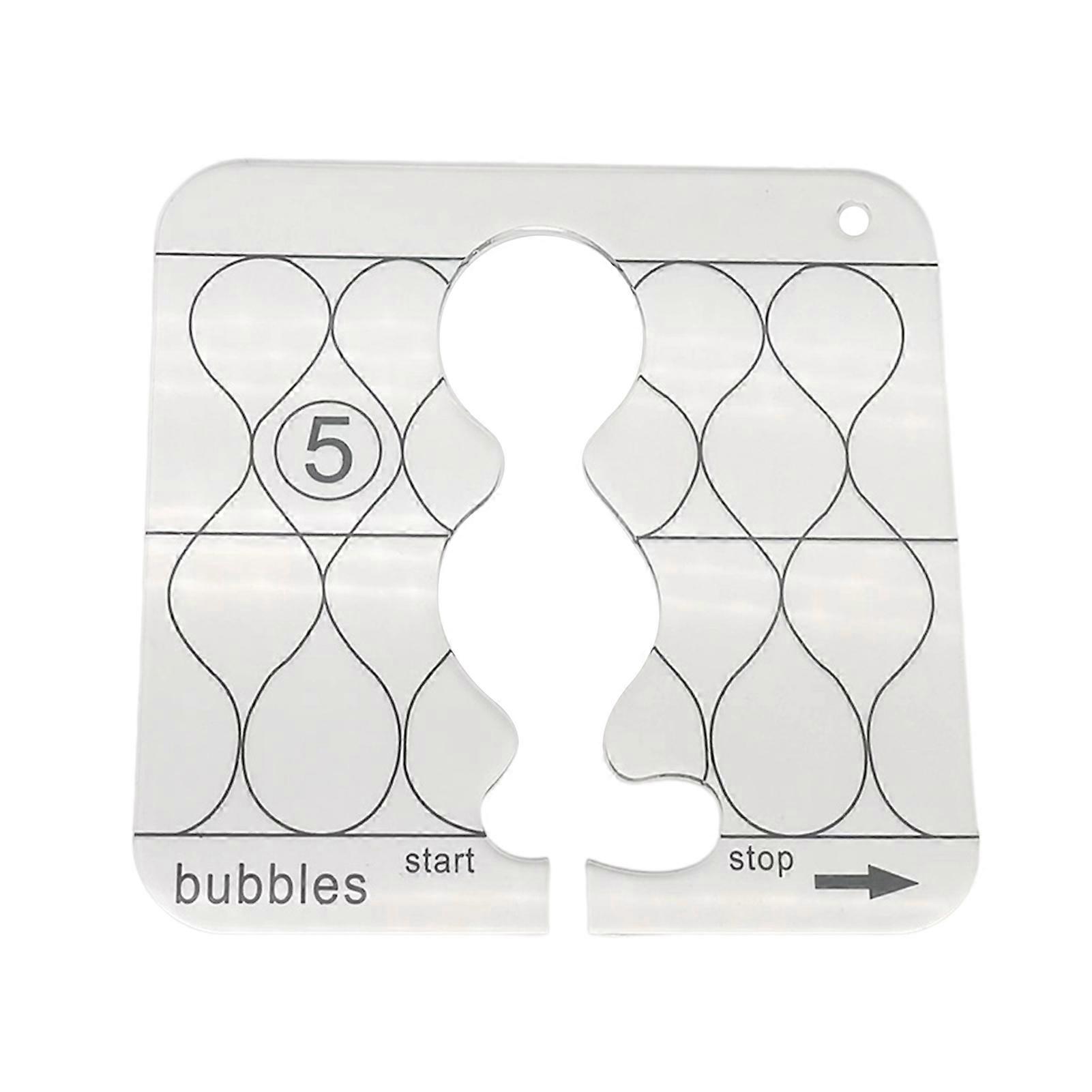 Acrylic Quilting Template Pratical Free Motion Quilting Ruler for ...