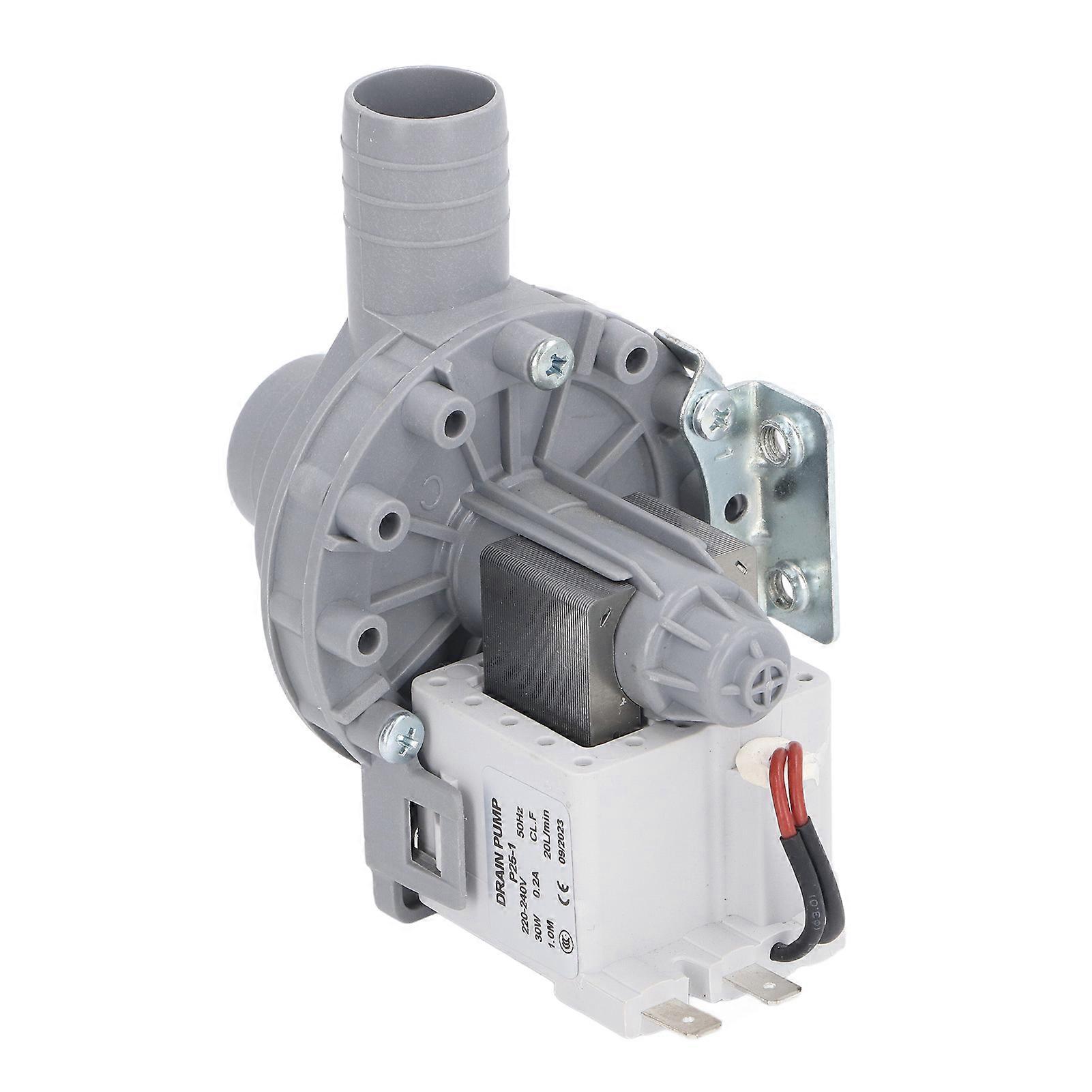 Washer Drain Pump Motor 30W 0.2A 20LPM Copper Coil Powerful High ...