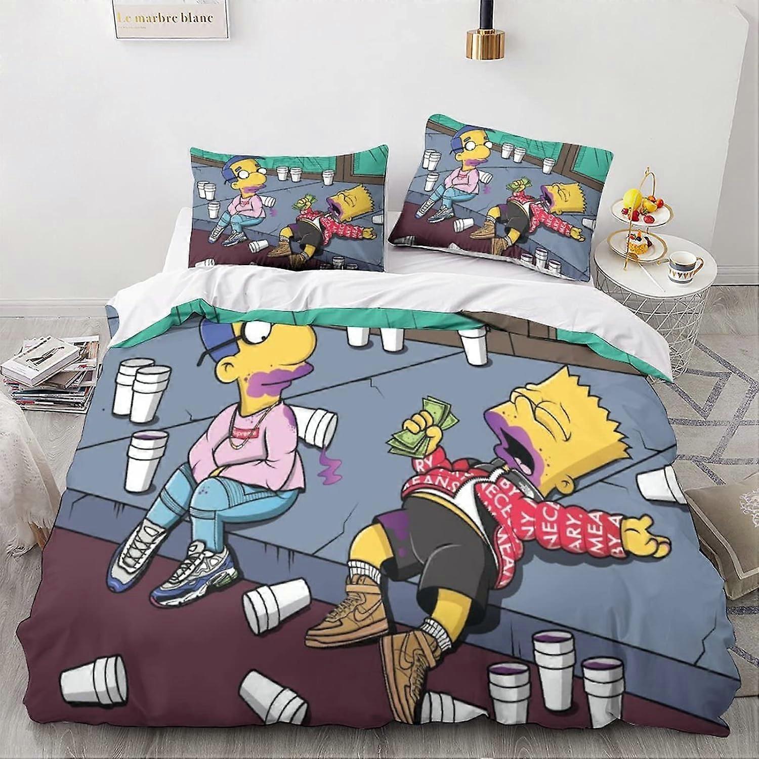 The_Simpsons Bedding Set in Pieces with Duvet Cover and Pillowcase ...