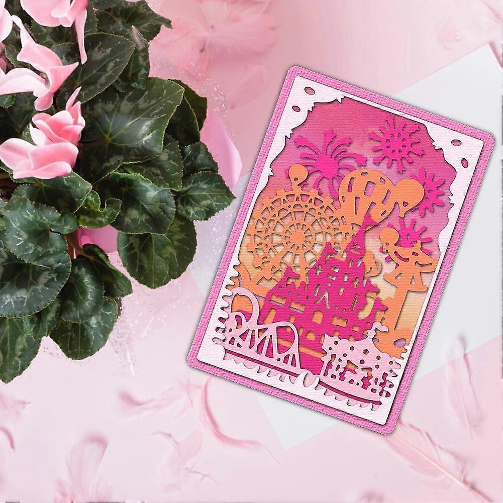 Amusement Park Cutting Dies Ferris wheel Card Making Die Cut Fireworks ...