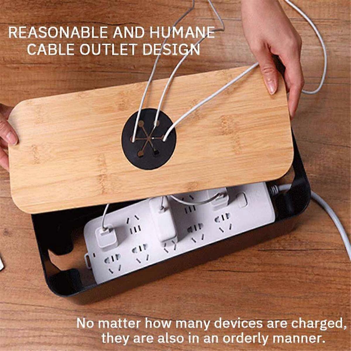 Cable Storage Box Desktop Charging Cable Data Cable Storage Device Plug ...