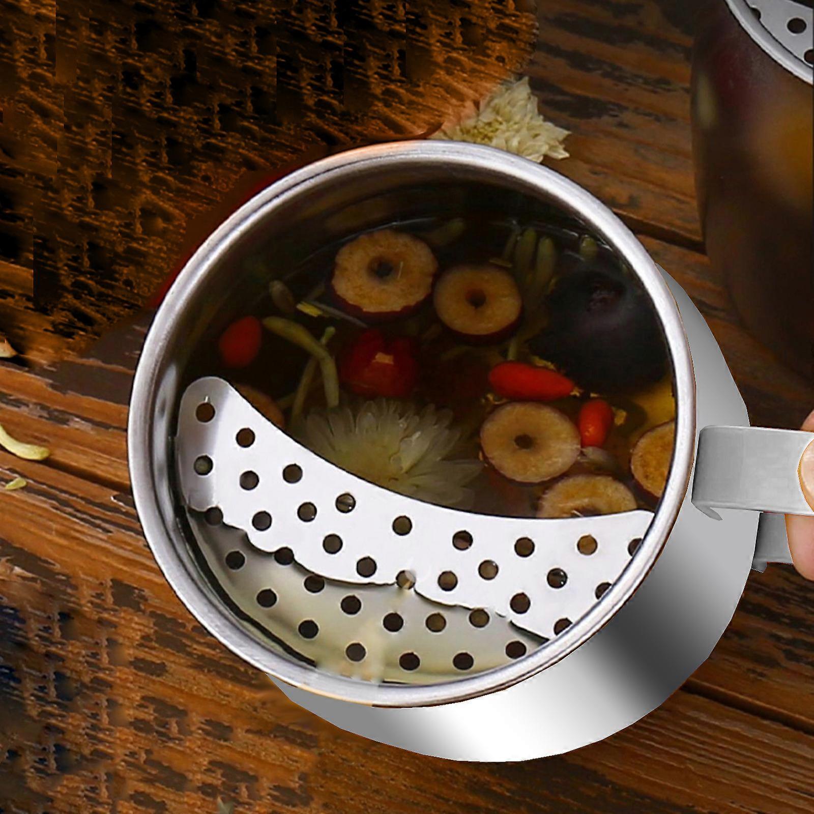 304 Stainless Steel Crescent Cup High Value Mug Cup Slag Separator Tea ...