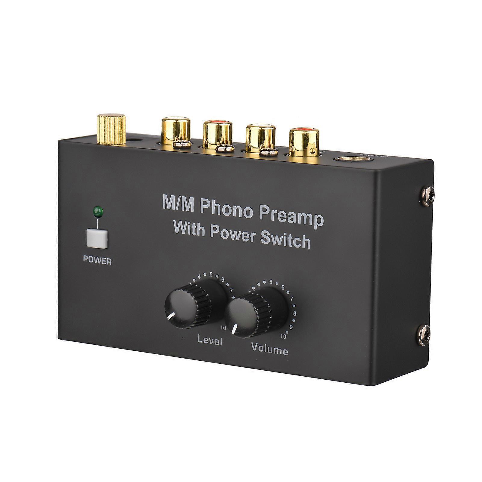 M/M Phono Preamp with Power Switch Ultra-compact Preamplifier with ...