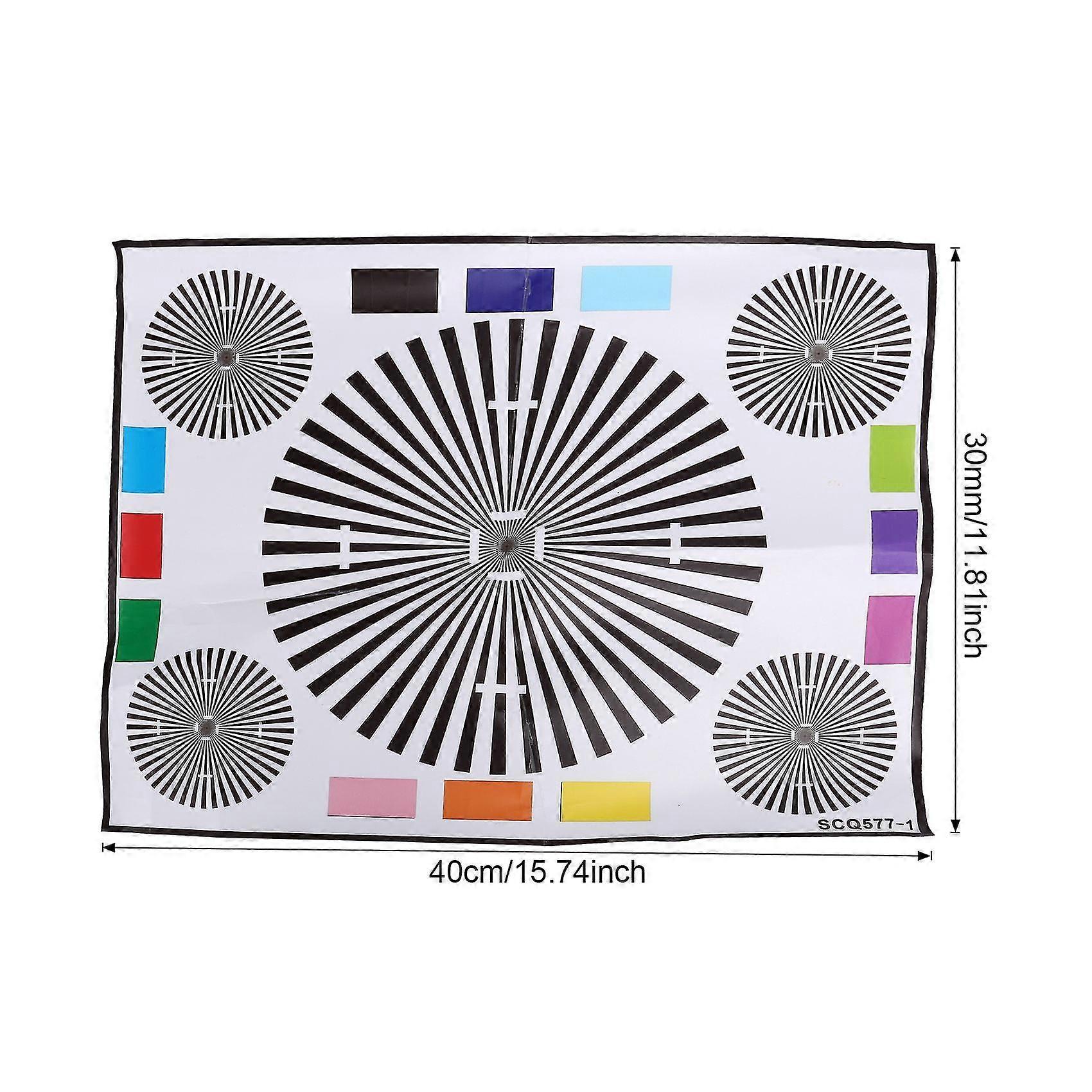 Camera Lens Focus Test Monitor Focus Map/test Map 40x30cm | Fruugo UK