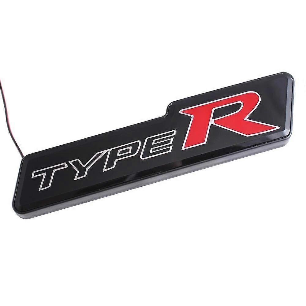 TYPE R Type-R 3D LED Logo Emblem Light Car Front Grille Badge Lamp for ...