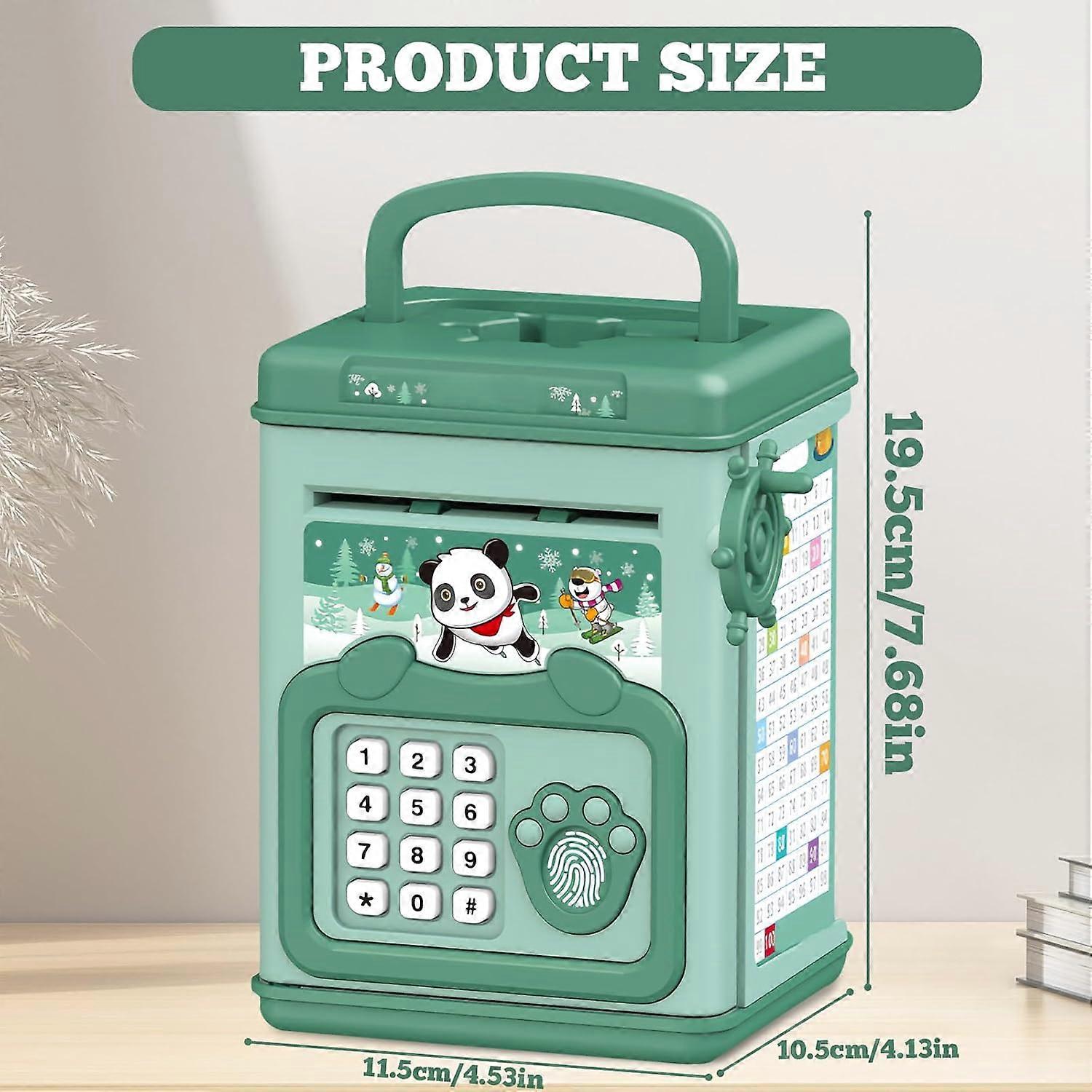 Electronic money box with touch screen: large digital money box piggy ...