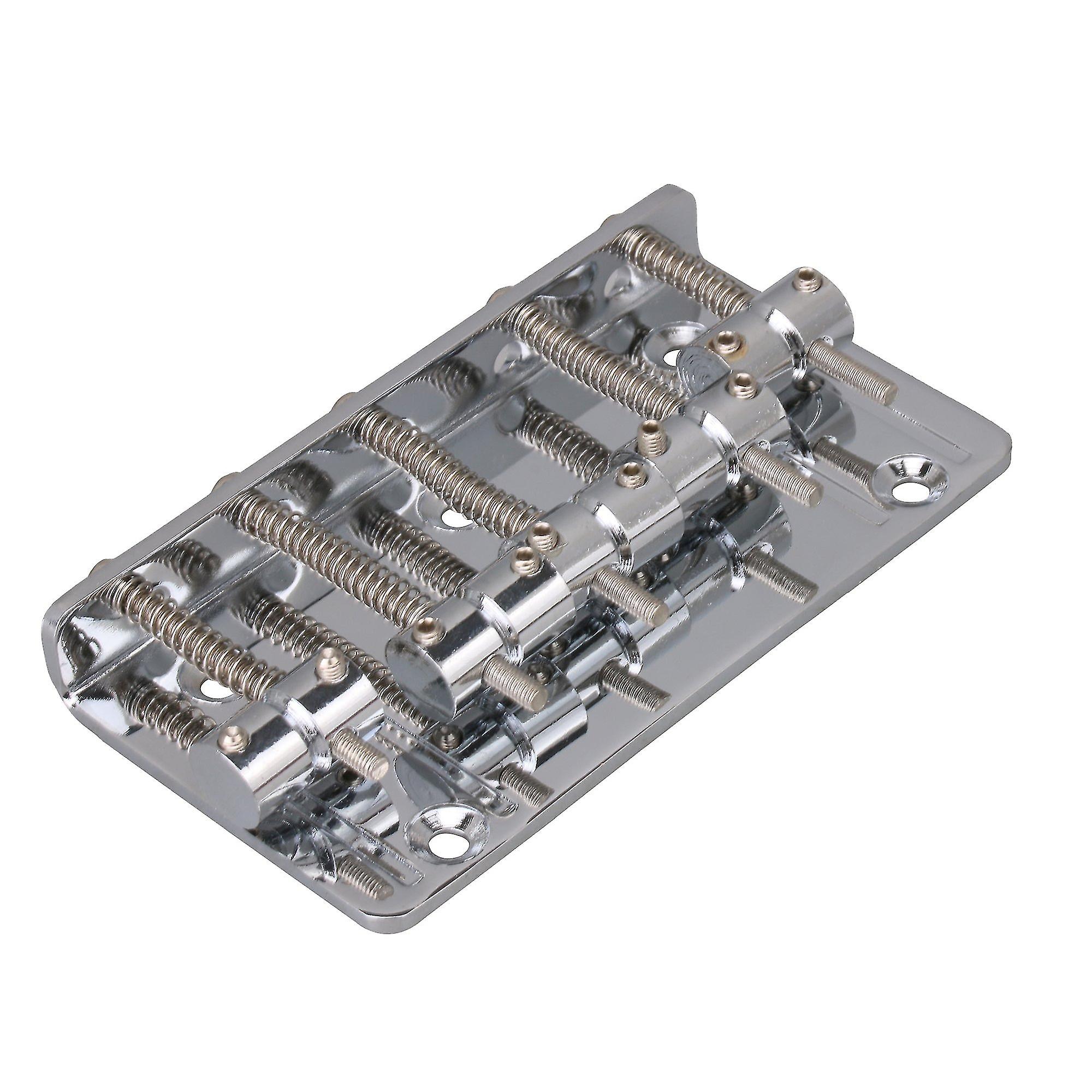 Guitar fittings parts chrome 5 string bass bridge string through bridge ...