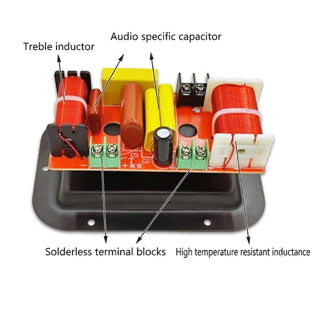 350W 2 Ways Speaker Treble+Bass Frequency Divider Crossovers Speaker ...