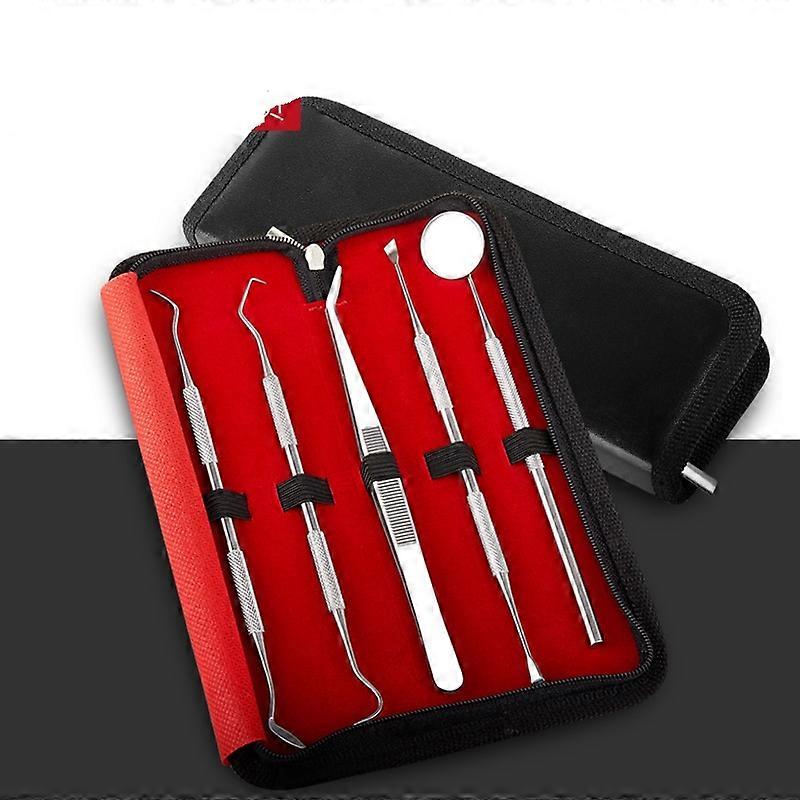 Dental Tools 5 Pack Teeth Cleaning Tools Kit Dentist Tool Kit With ...