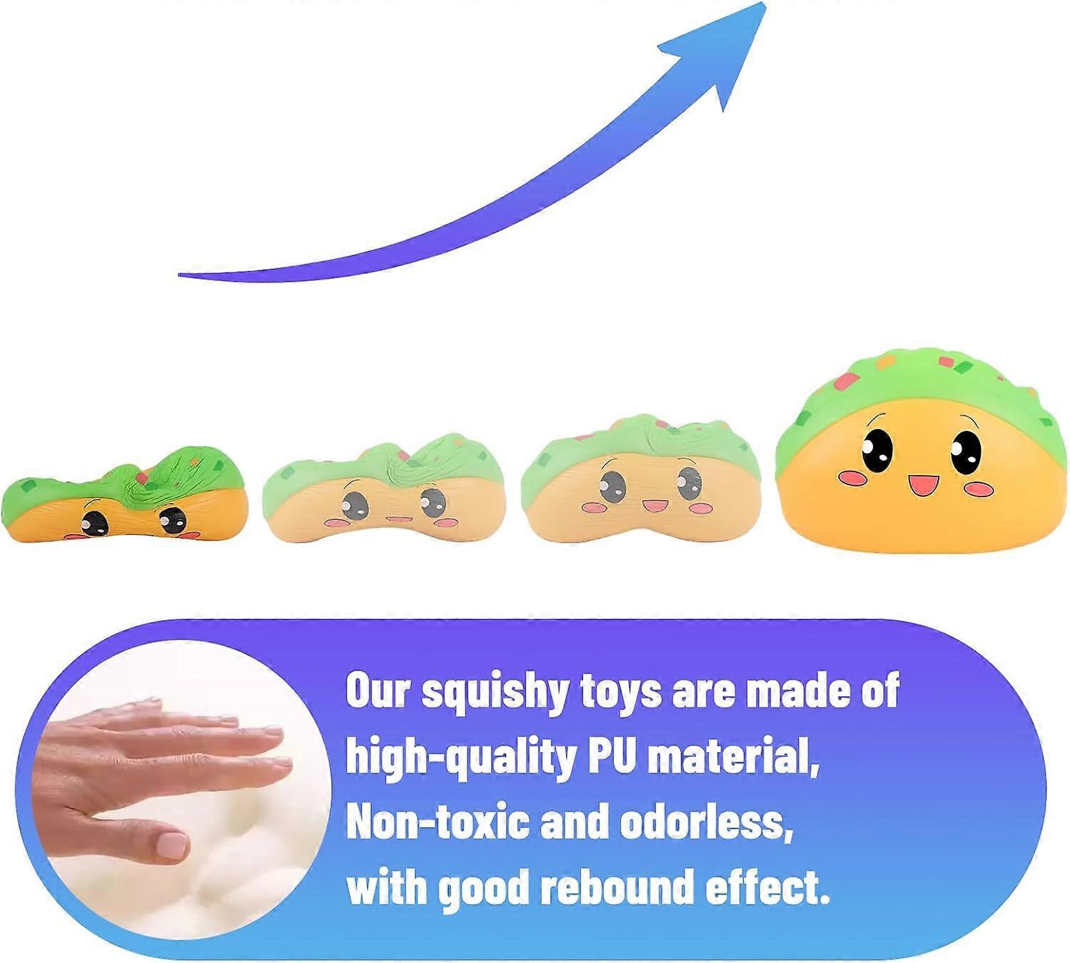 Squishies Taco Slow Rising Squishy Toy Para nios Soft Mexico Tacos ...