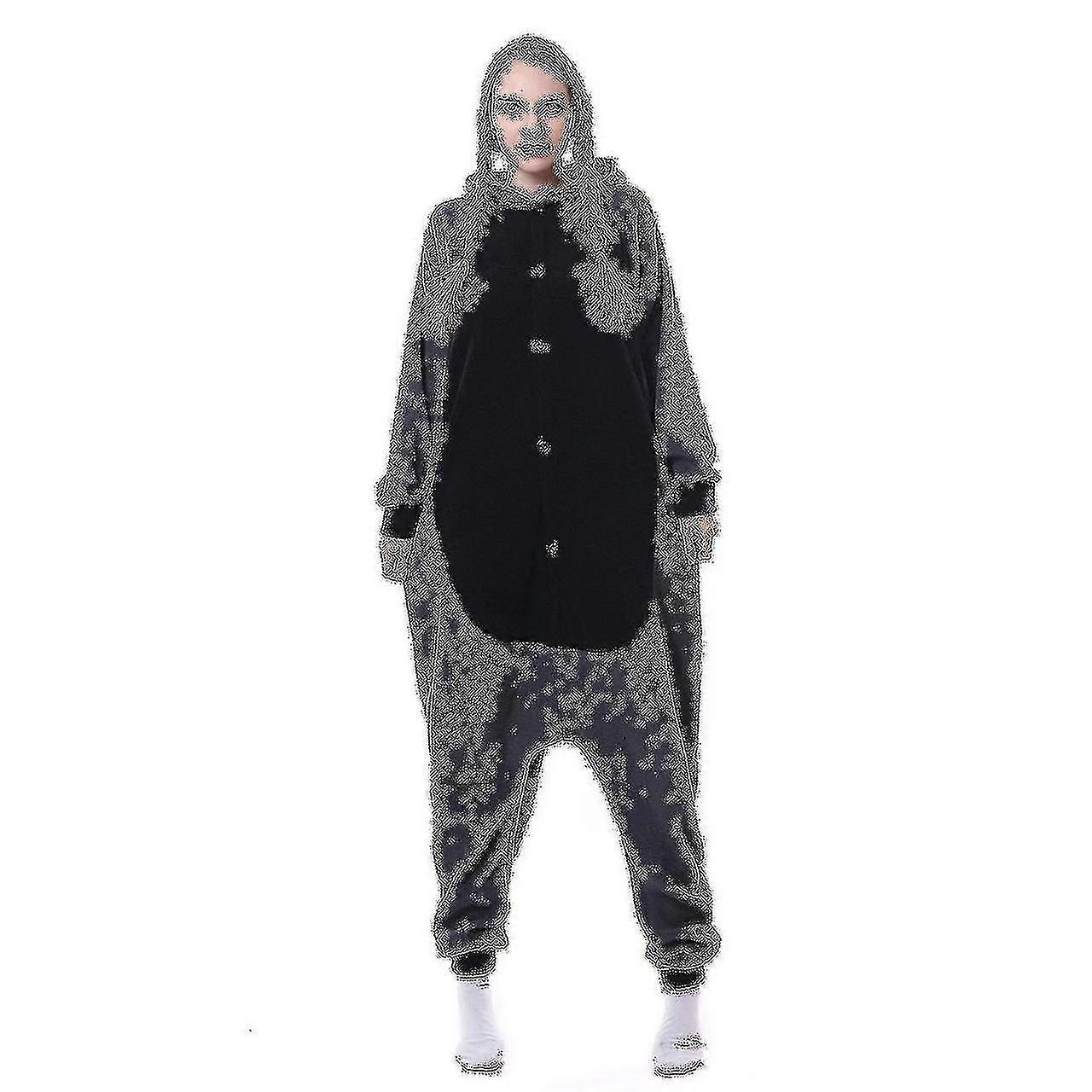 Raccoon Costume For Adults Animal Full Body Pajamas Halloween Christmas ...