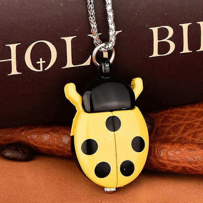 Multi-color ladybug pocket watch Wall watch Small beetle pocket watch ...