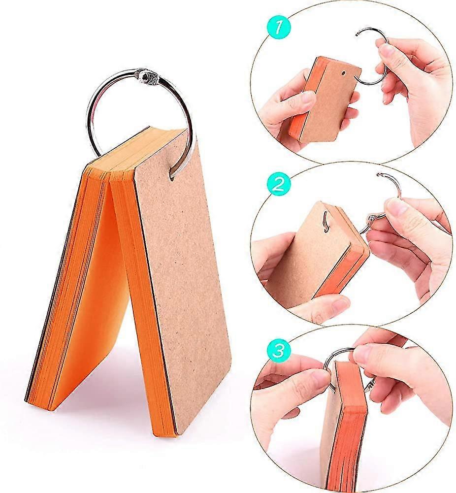 8 Set 400 Pcs Study Cards Index Cards Flash Cards Kraft Paper Memo ...