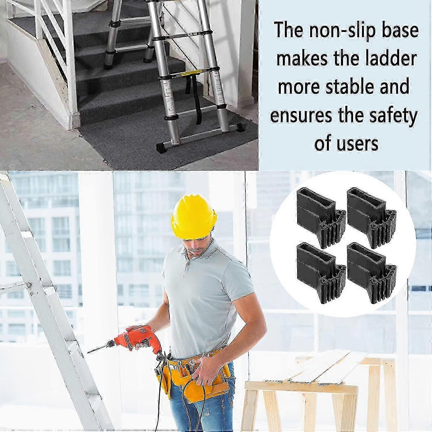 4 Pcs,replacement Ladder Feet,rubber Ladder Feet,ladder Safety Feet ...