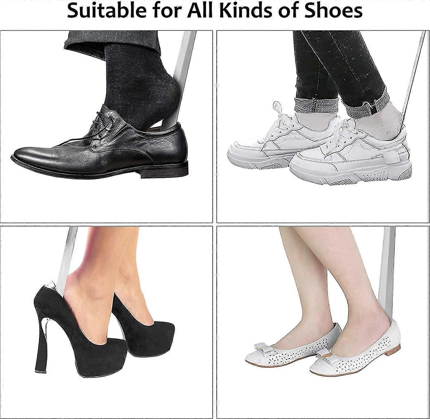 1 Piece Of Stainless Steel Shoe Horn, Metal Shoe Horn Long Shoe Horn ...