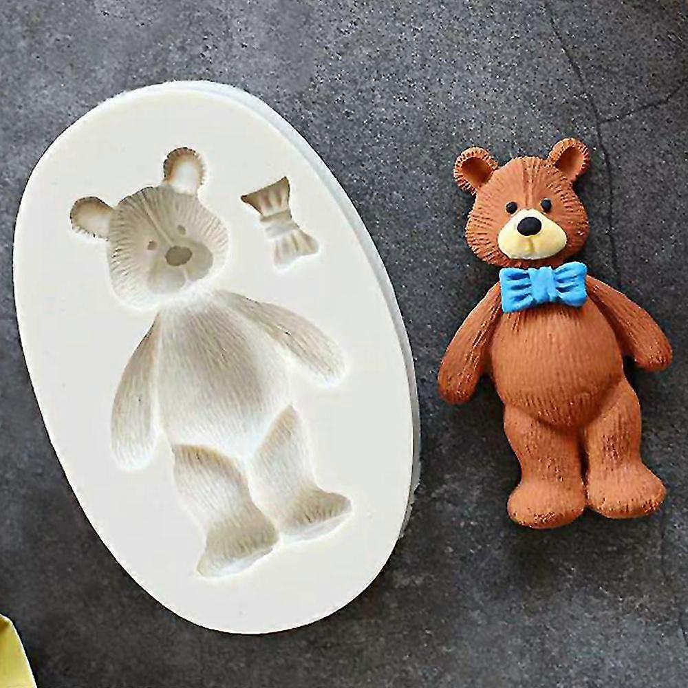 1pcs, Cute Bear Chocolate Mold - 3D Silicone Cartoon Candy Mold for DIY ...