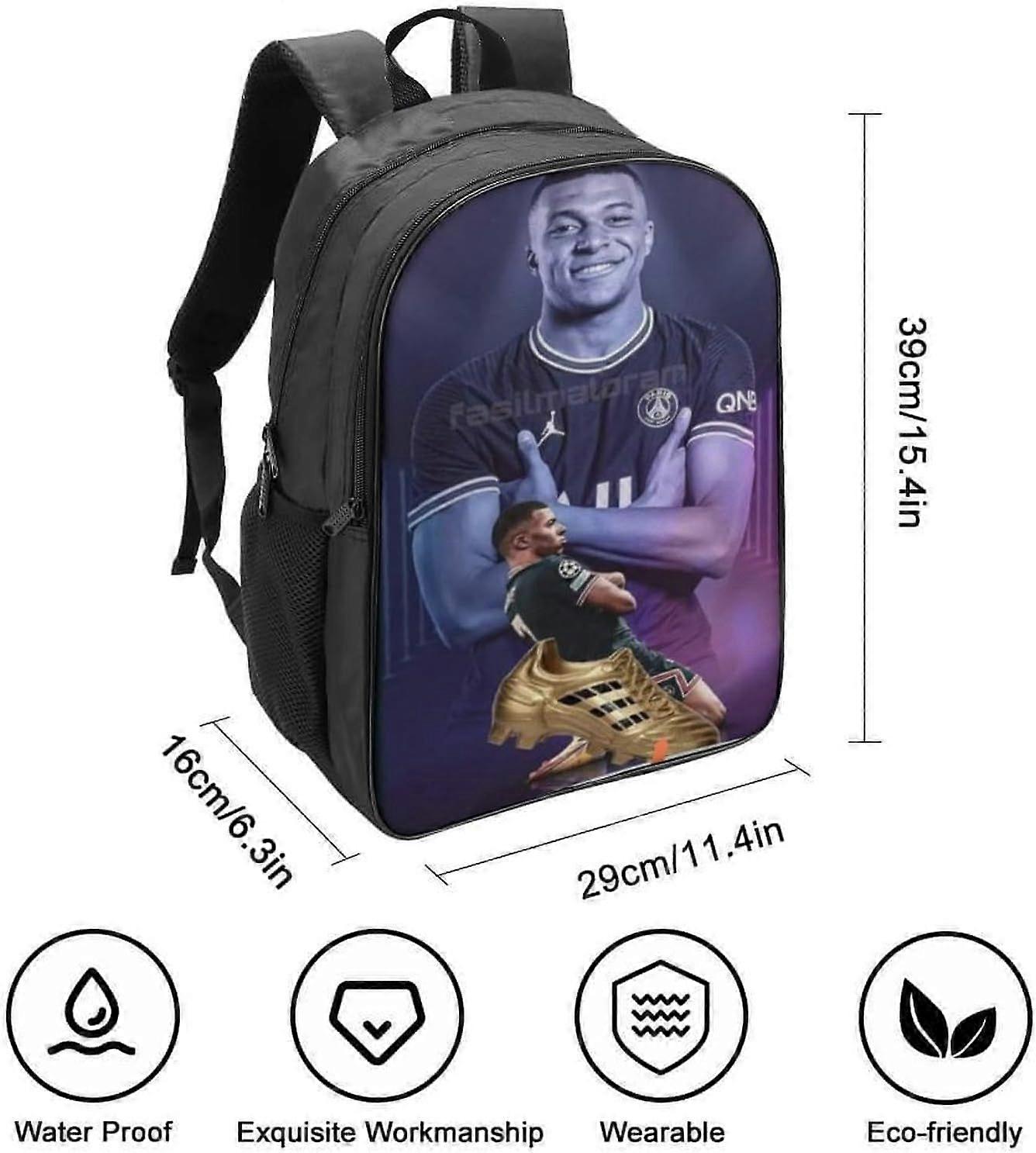 Backpack YL1089 Mbappe Kids Backpack Fashion Fun Backpack Book Bag For ...