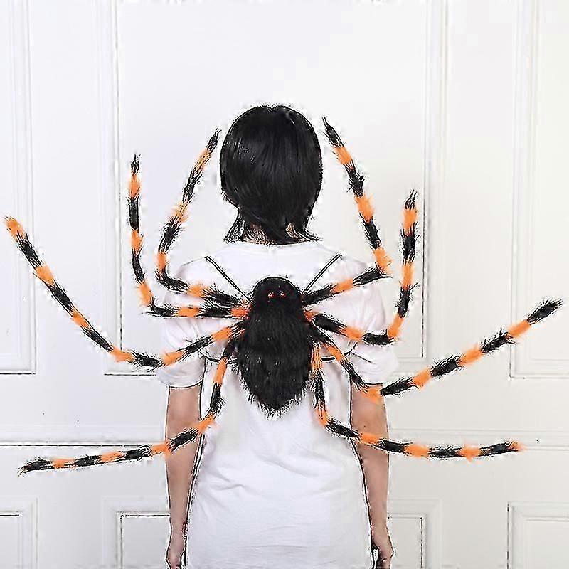 Halloween Decoration Plush Spider Costume Backpack Goodies Bag (Black ...