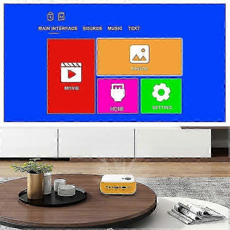 New Projector Ultra Short Throw Laser Mini Projector Hd 1080p 5000 ...