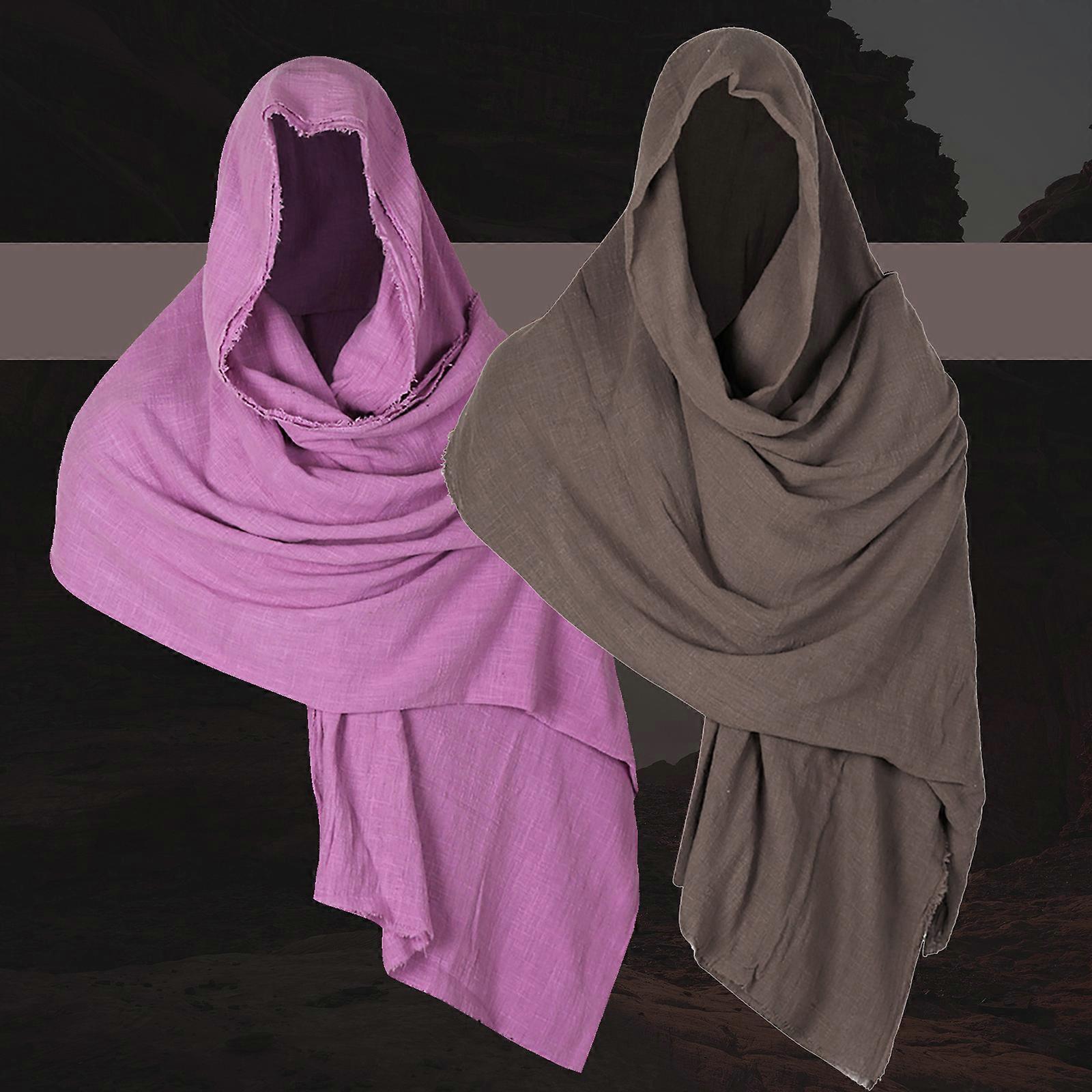 Male Hood Cloak Shoulder Cape Comfortable Scarf Male Middle Ages ...