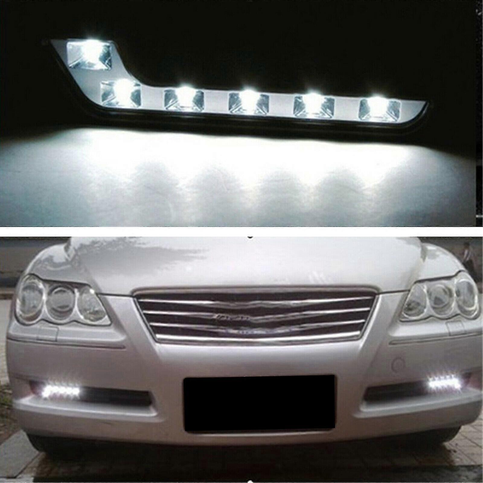 2X 12V Super Bright DRL LED Daytime Running Lights for Auto Waterproof ...