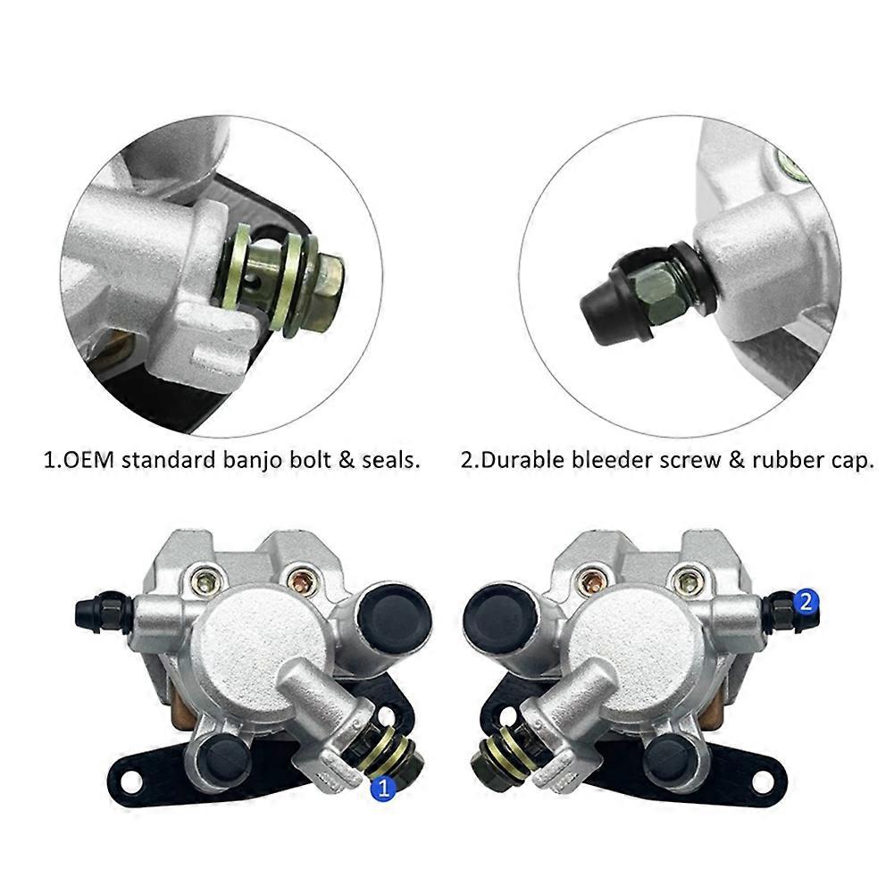 Front Left Right Brake Calipers for Yamaha Banshee Big Bear Grizzly ...