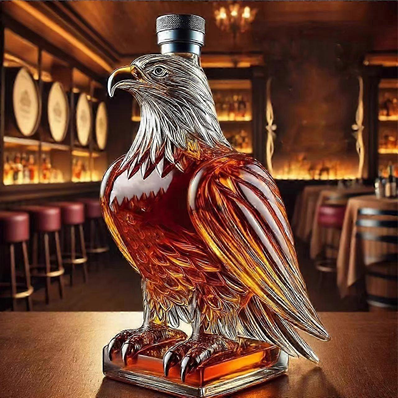 350ml Whiskey Decanter Bald Eagle, Dachshund, Owl, Shaped Bottle, Eagle ...