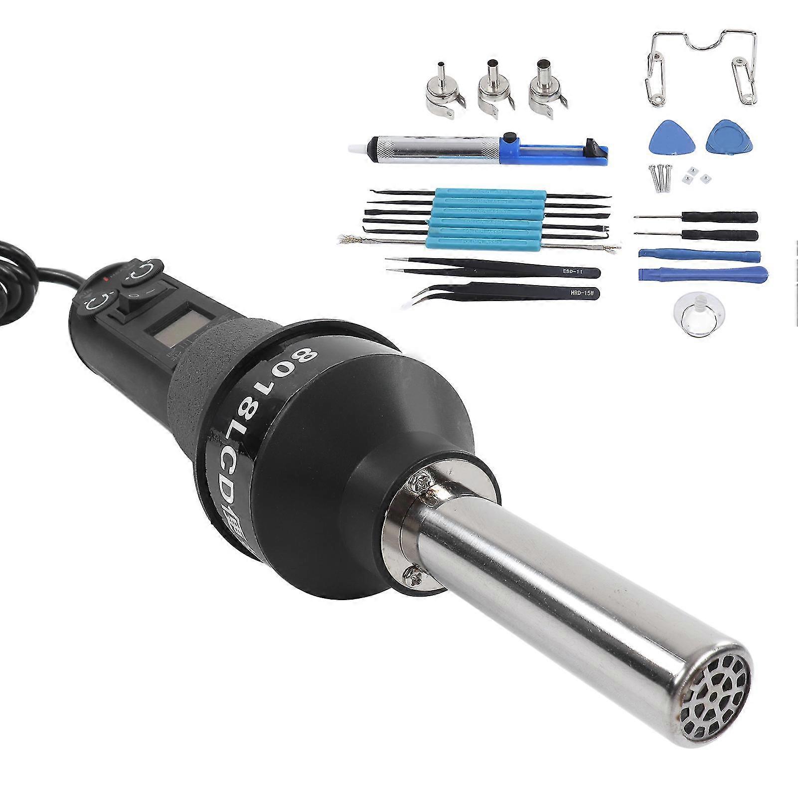 2025 Portable LCD Display Hot Air Gun Adjustable Electronic Heat Gun ...