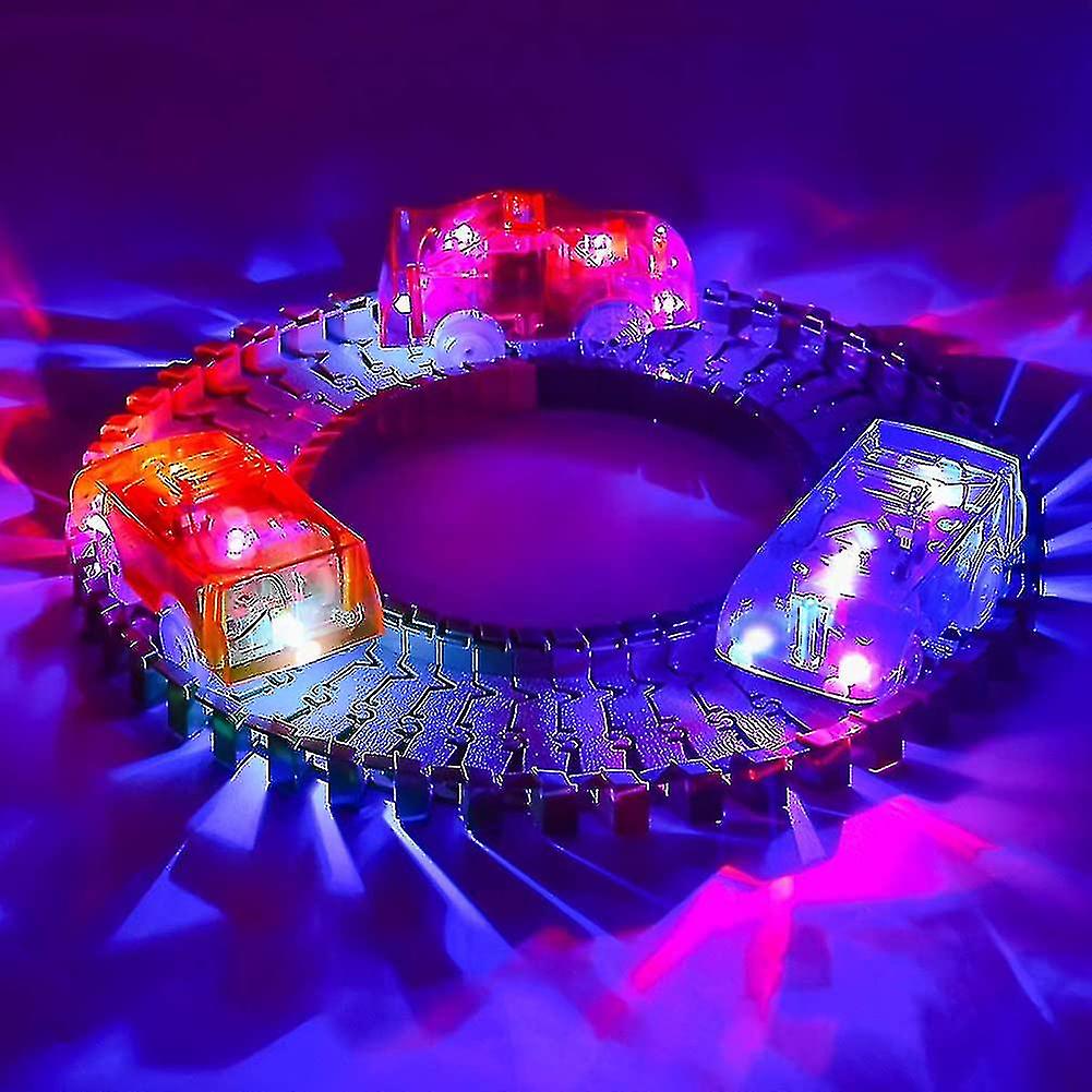 4 Pack Replacement Track Cars Light Up Toy Racing Cars With 5 Led ...